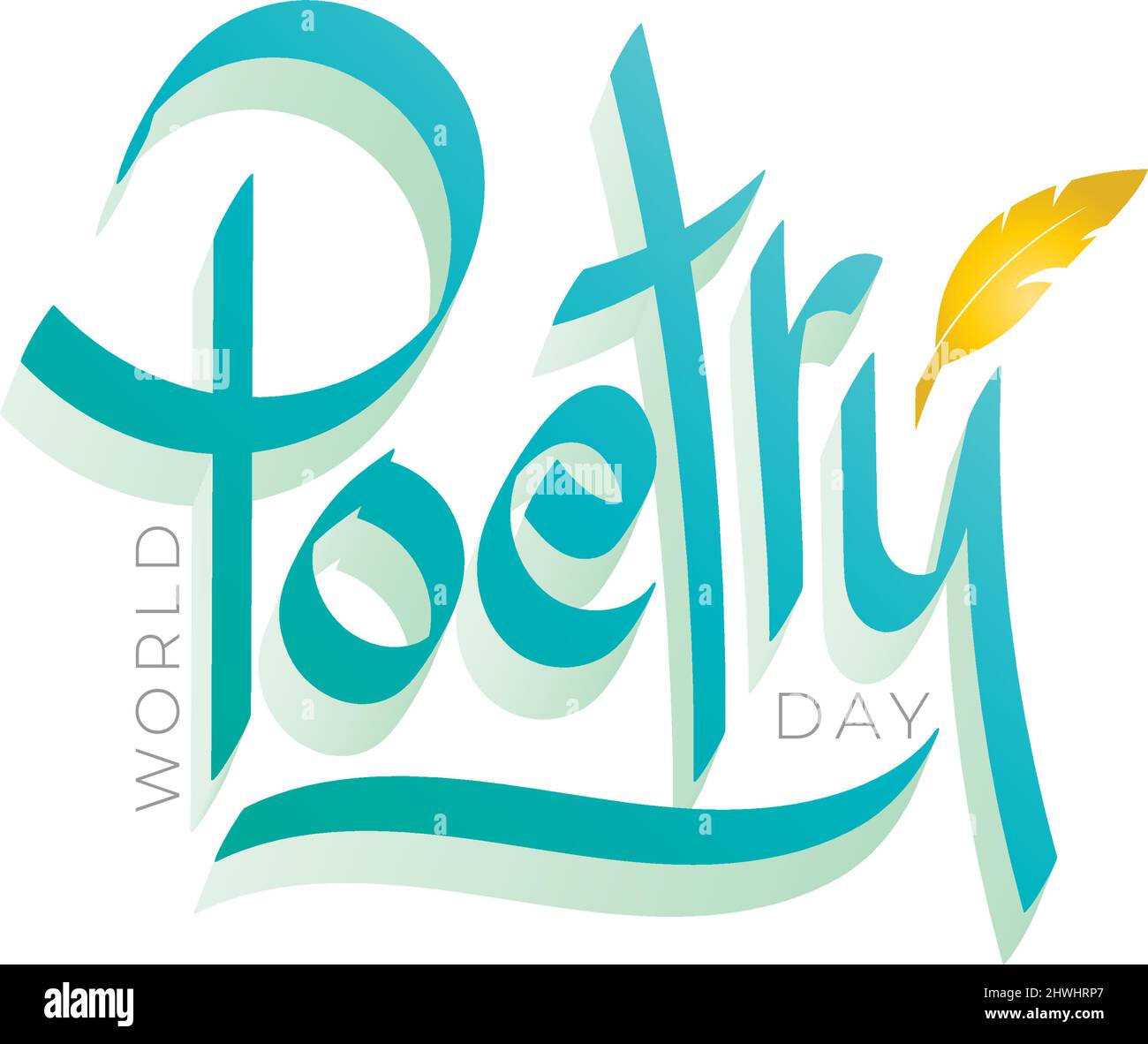 a typography design for celebrating world poetry day event. vector ... a typography design for celebrating world poetry day event. vector ...