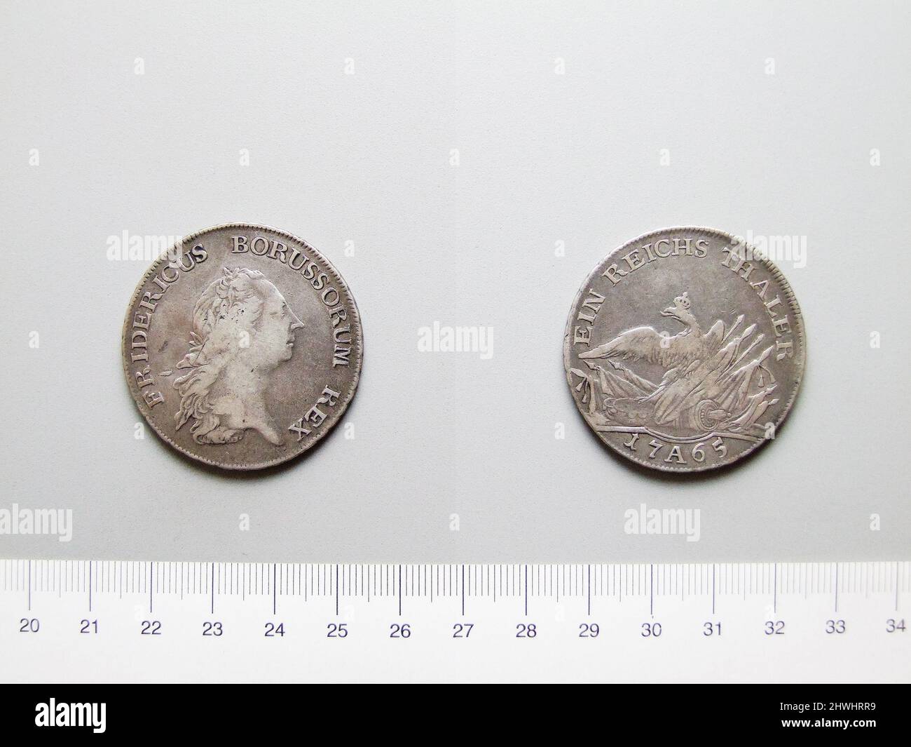 Reichsthaler with Frederick the Great. Subject: Frederick II, King of ...