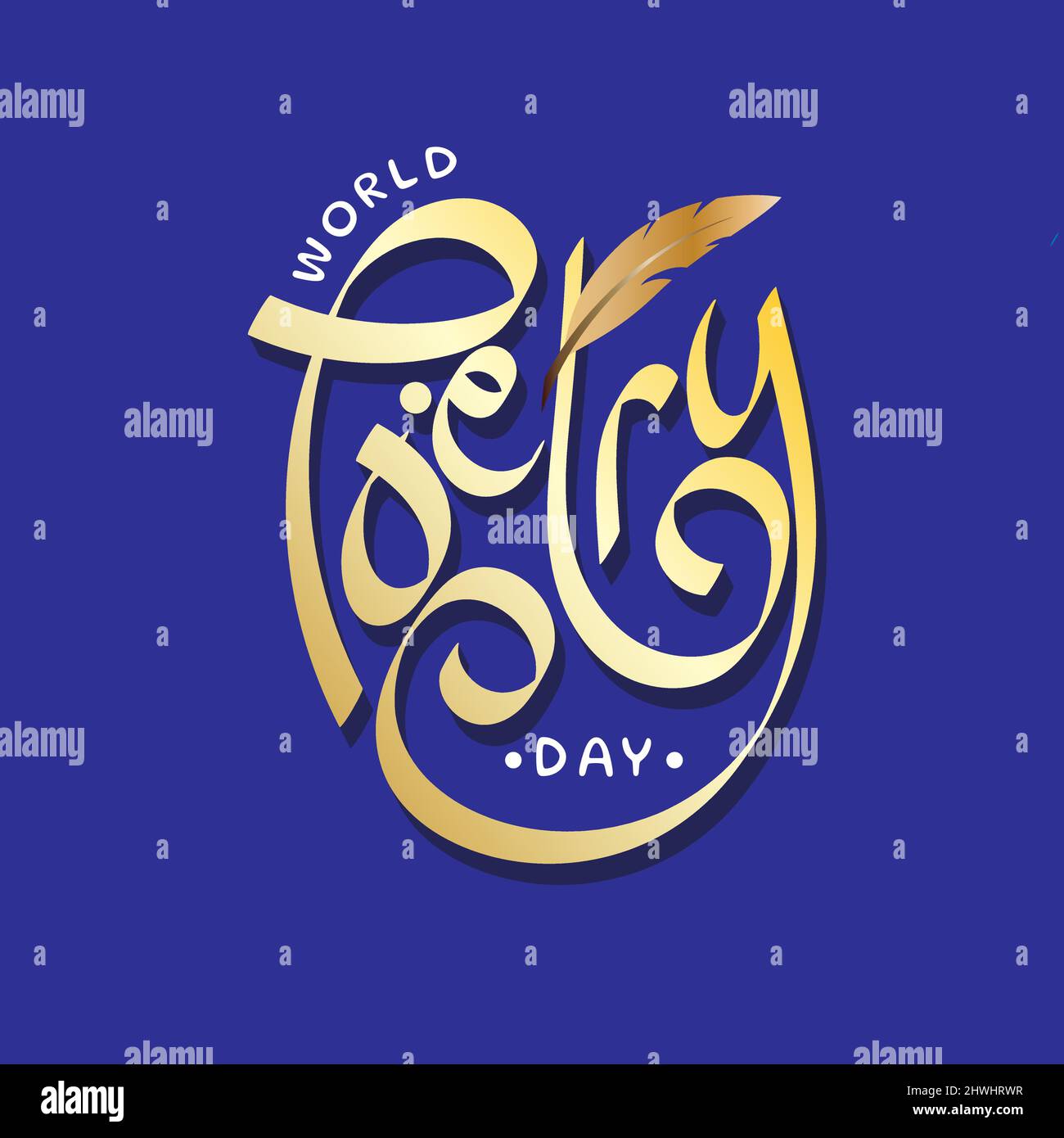 a typography design for celebrating world poetry day event. vector ... a typography design for celebrating world poetry day event. vector ...