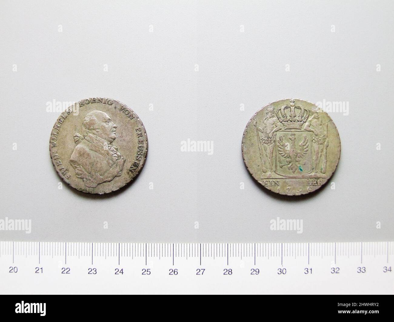 1 Taler with Friedrich Wilhelm II. Subject: Frederick William II, King ...