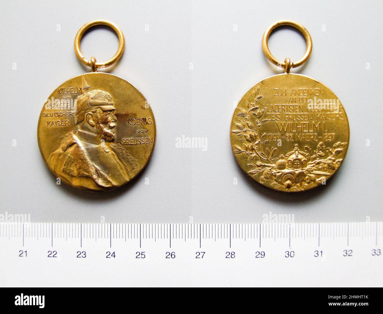 Medal of William I and the 100th anniversary of his birth. Subject ...