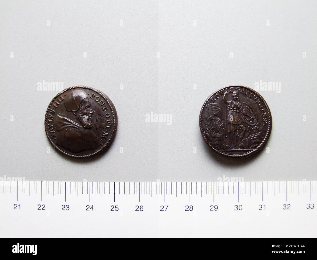 Medal of Pope Paul IV. Subject: William II, King of the Netherlands ...