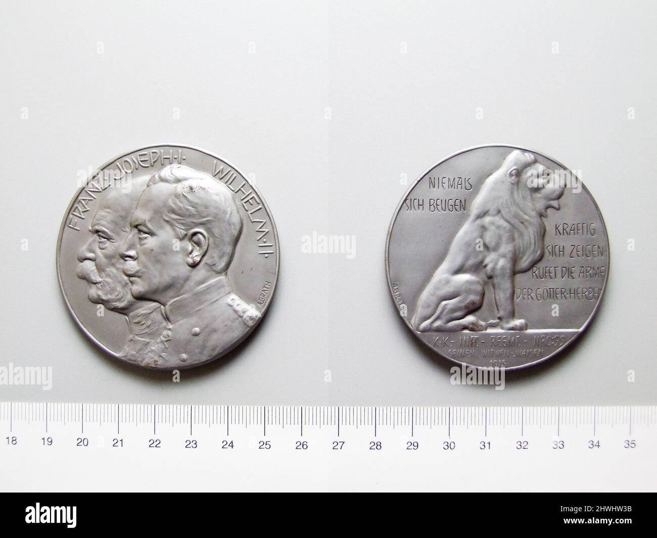 Medal of Franz Joseph I and Wilhelm II. Ruler: Franz Joseph I, Emperor ...