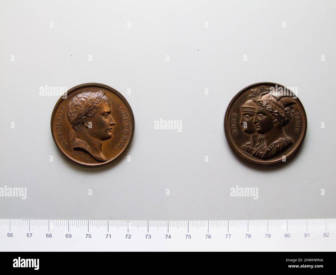 Medal of Napoleon: Rome and Paris. Artist: Bertrand Andrieu, French ...