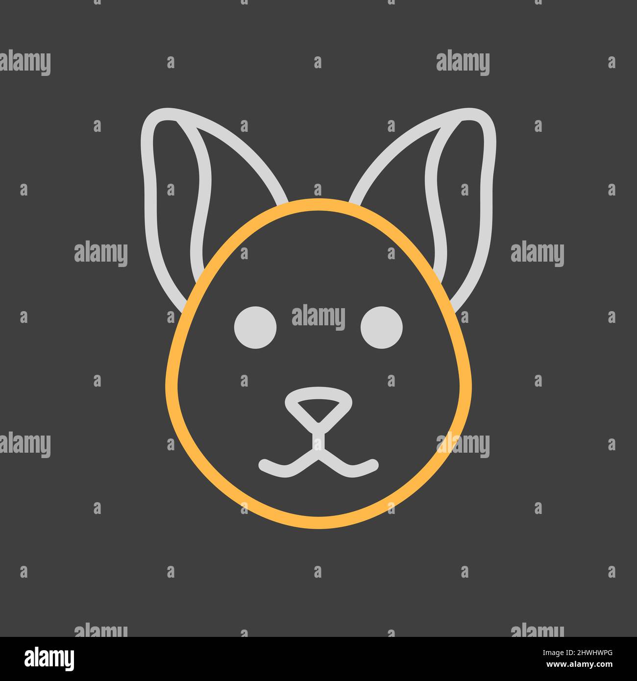 Cat icon. Farm animal vector illustration. Agriculture sign. Graph ...