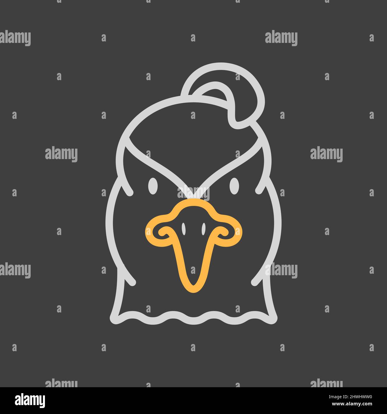 Quail icon. Animal head vector symbol. Agriculture sign. Graph symbol ...