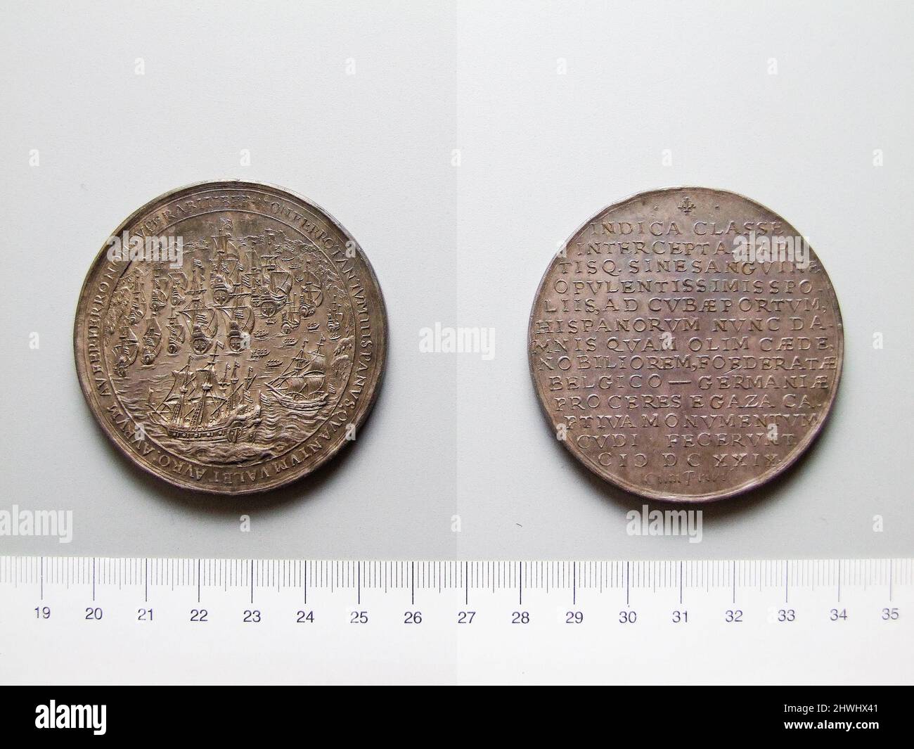 Medal of Dutch Capture of Spanish Treasure in Cuba. Subject ...