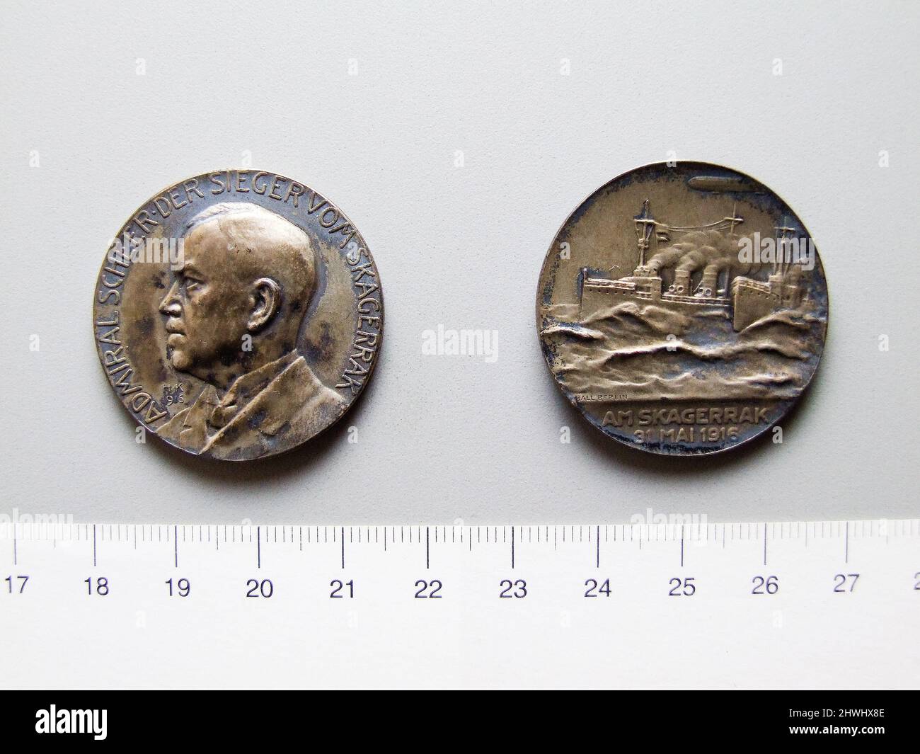 Medal Commemorating Admiral Reinhard Scheer and the Battle of Jutland ...