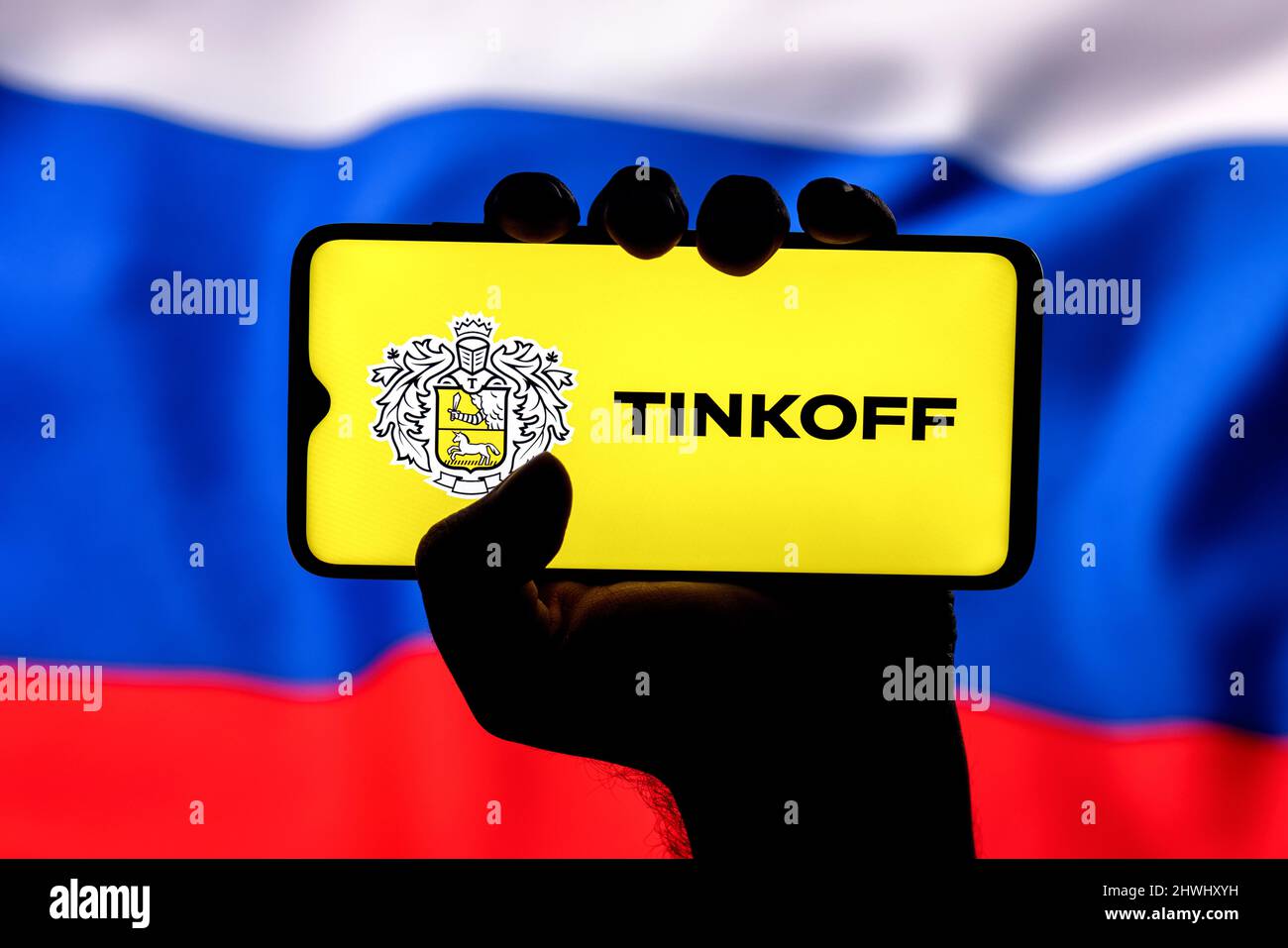 Tinkoff bank logo hi-res stock photography and images - Alamy