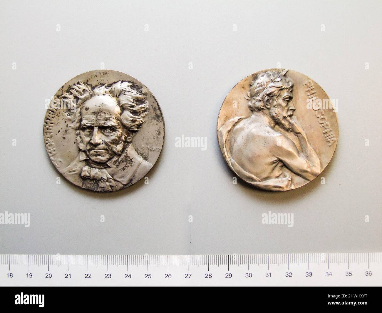 Medal of Arthur Schopenhauer. Subject: Arthur Schopenhauer, German ...