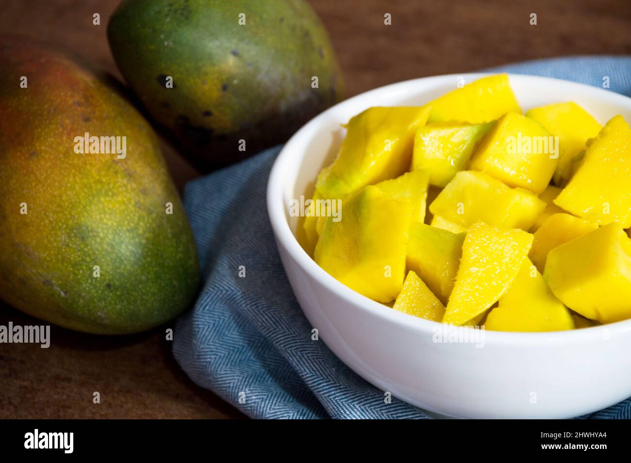 Chopped mango hi-res stock photography and images - Alamy