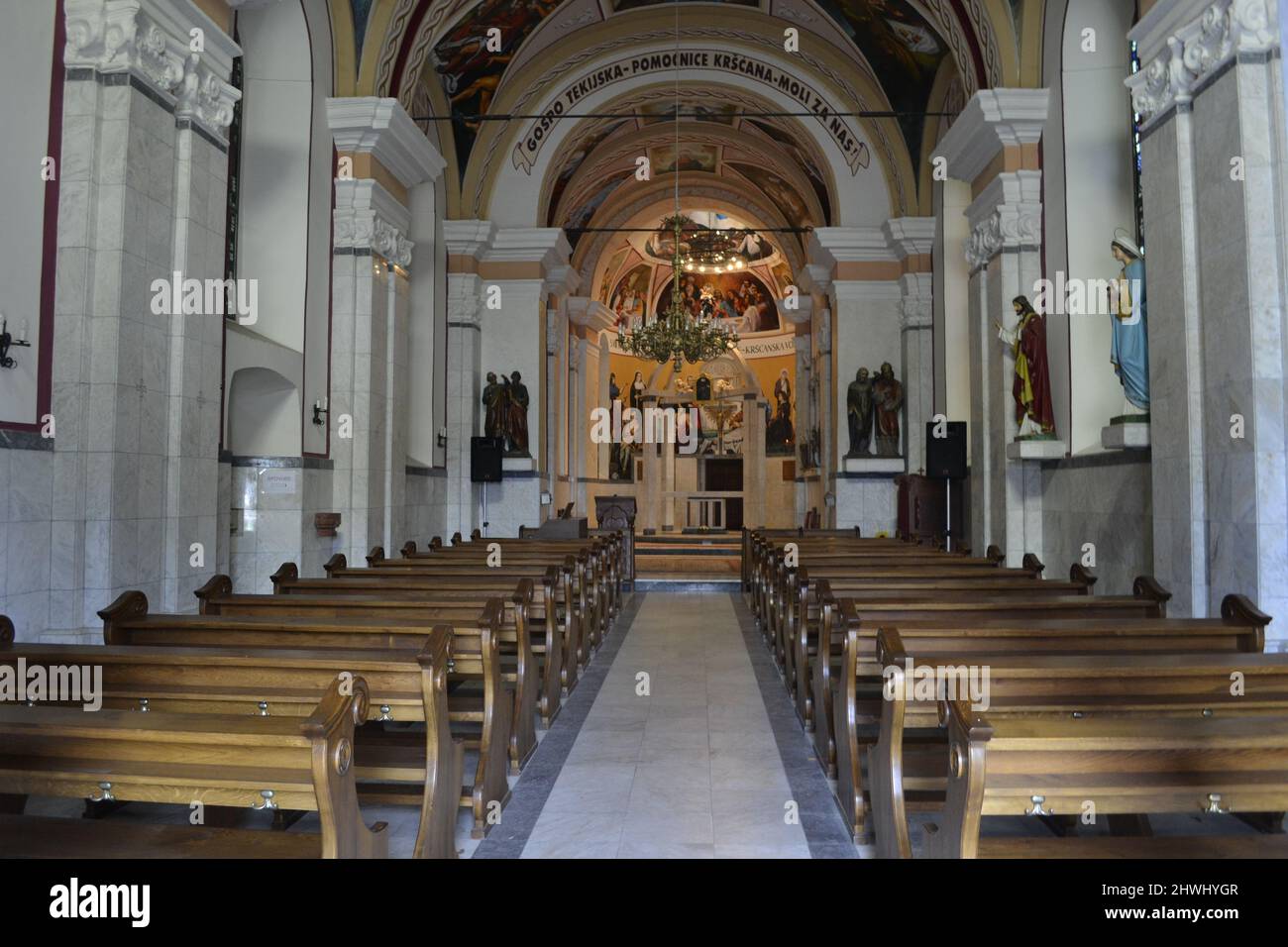 Dome of the Church of Our Lady of the Snows on Tekije Stock Photo - Alamy