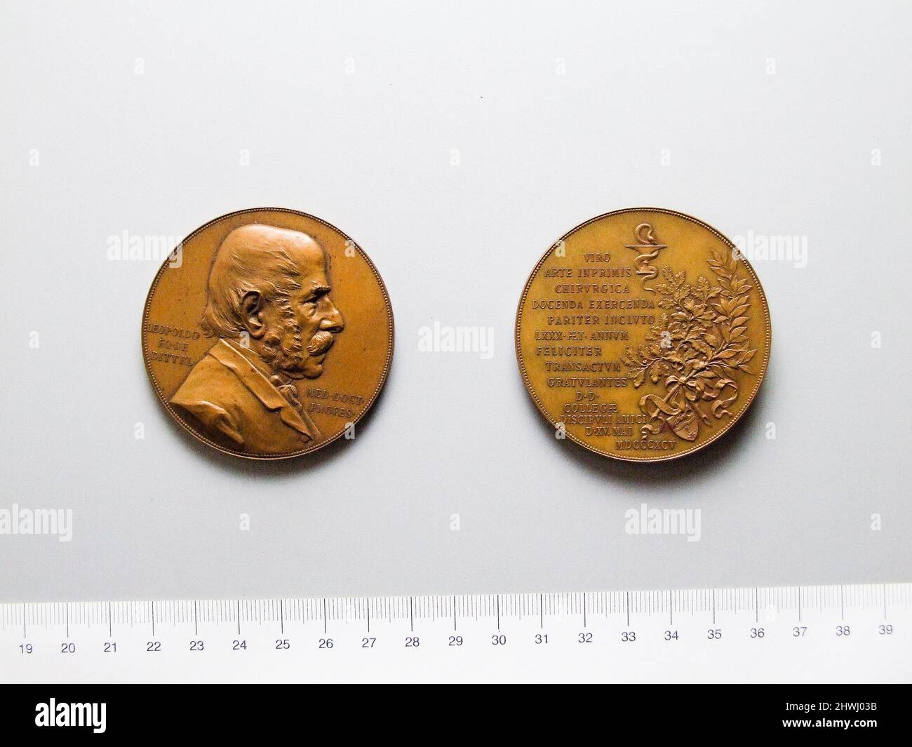Medal from Austria of Leopoldo Eq. de Dittel. Artist: Anton Scharff ...