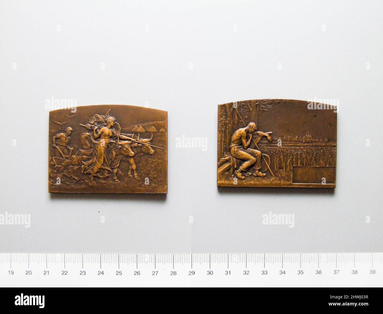 French Agriculture Plaquette. Artist: Charles H. Pillet, 1853–1935 ...