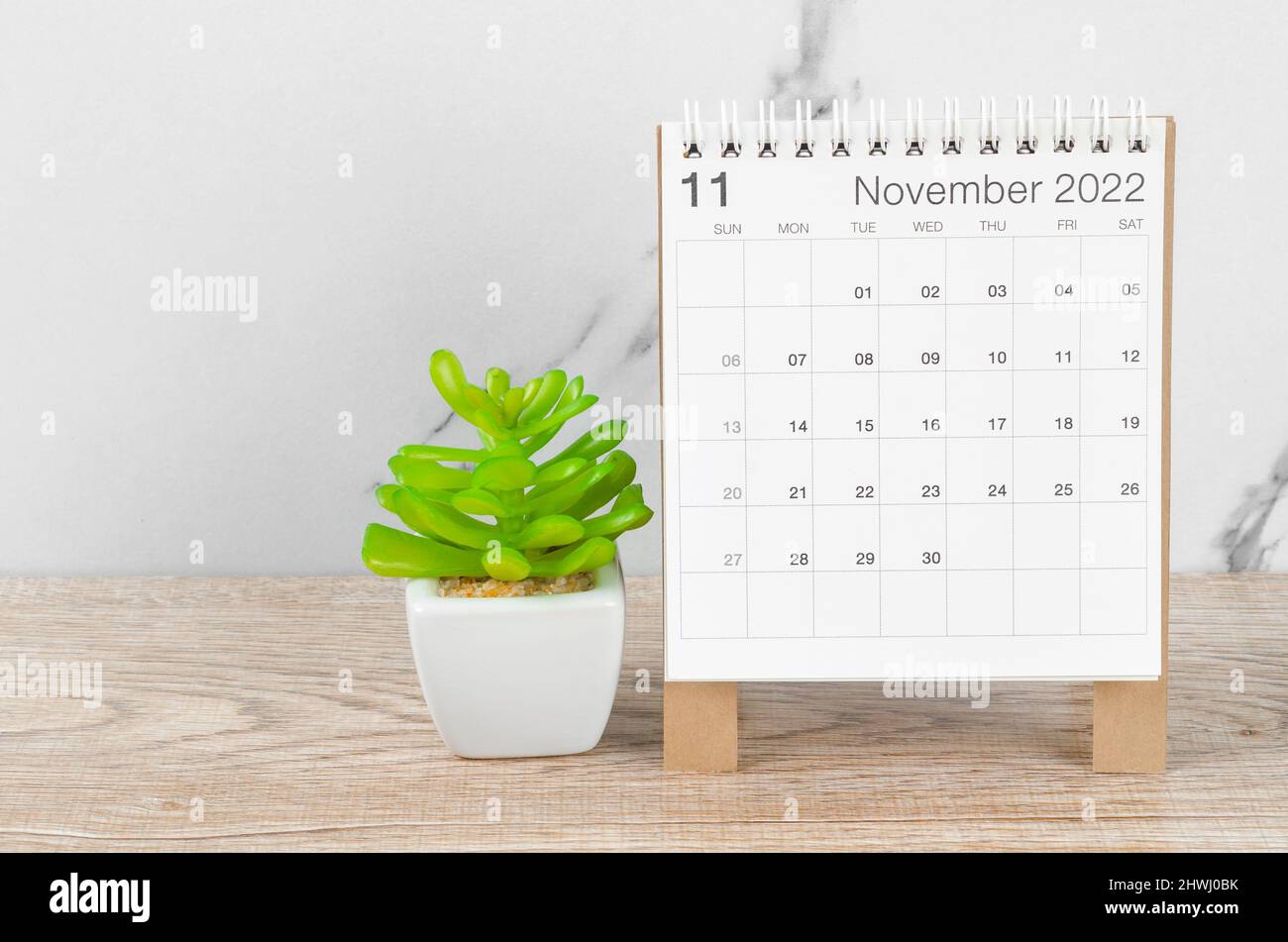 November 2022 calendar plant hi-res stock photography and images - Alamy