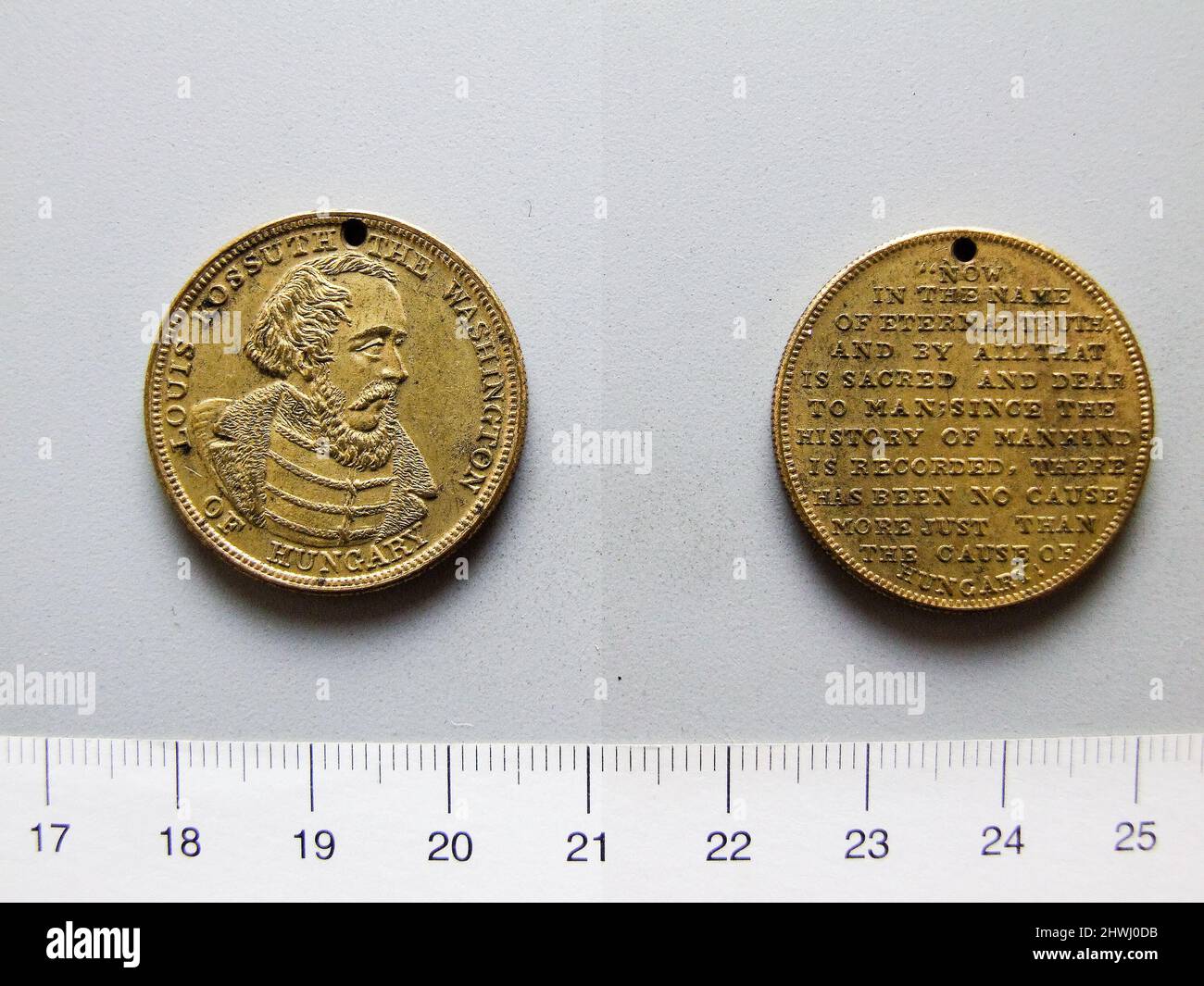 Medal of Louis Kossuth. Artist: Unknown Stock Photo - Alamy