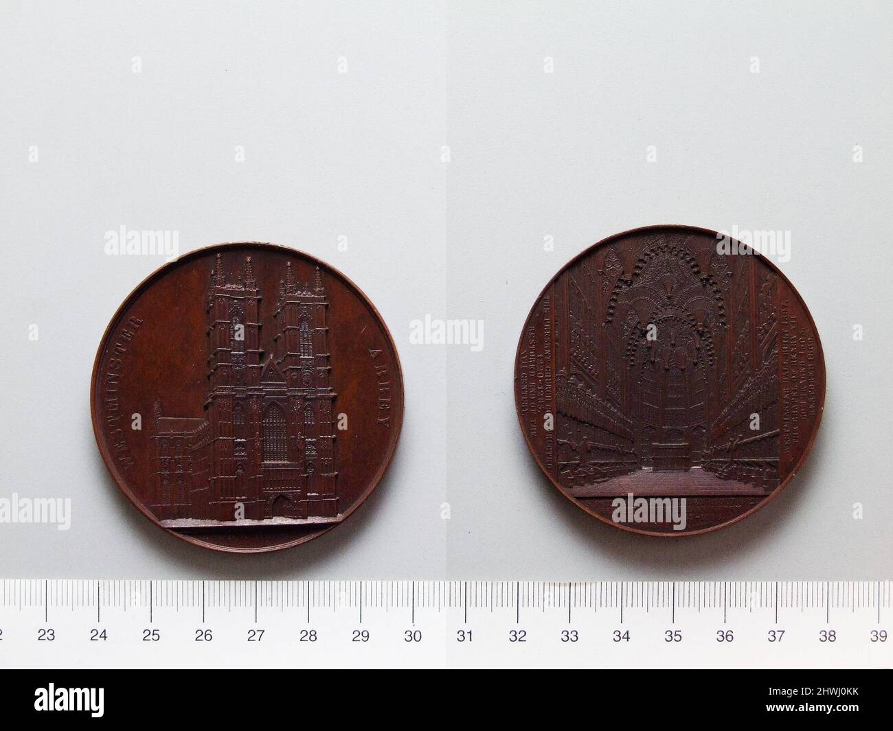 Belgian Medal in honor of Westminster Abbey. Mint: Unknown Artist ...