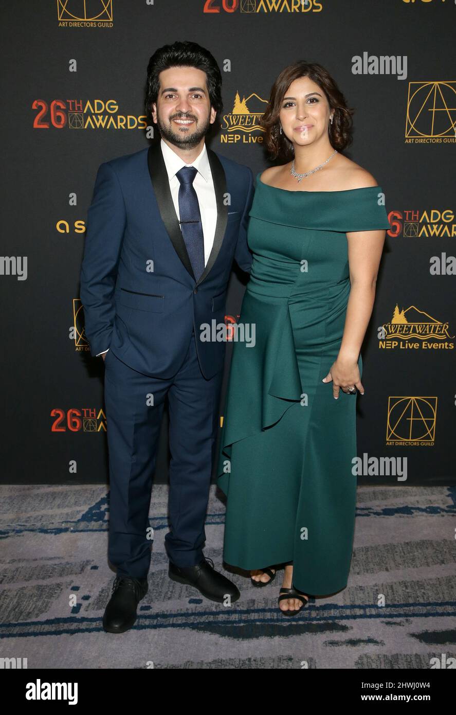 Los Angeles, Ca. 5th Mar, 2022. Mehrdad Isvandi, Sara Rezaei, at the 26Th Annual Art Directors ...