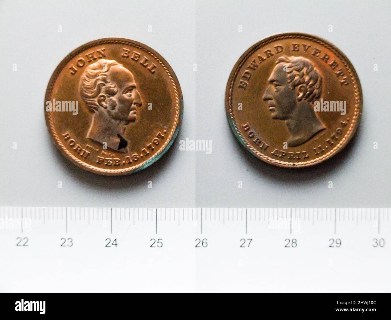 Campaign medal for John Bell and Edward Everett. Subject: John Bell ...