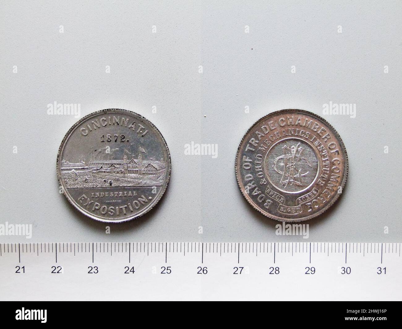 Token of Cincinnati Industrial Exposition. Subject: Cincinnati ...