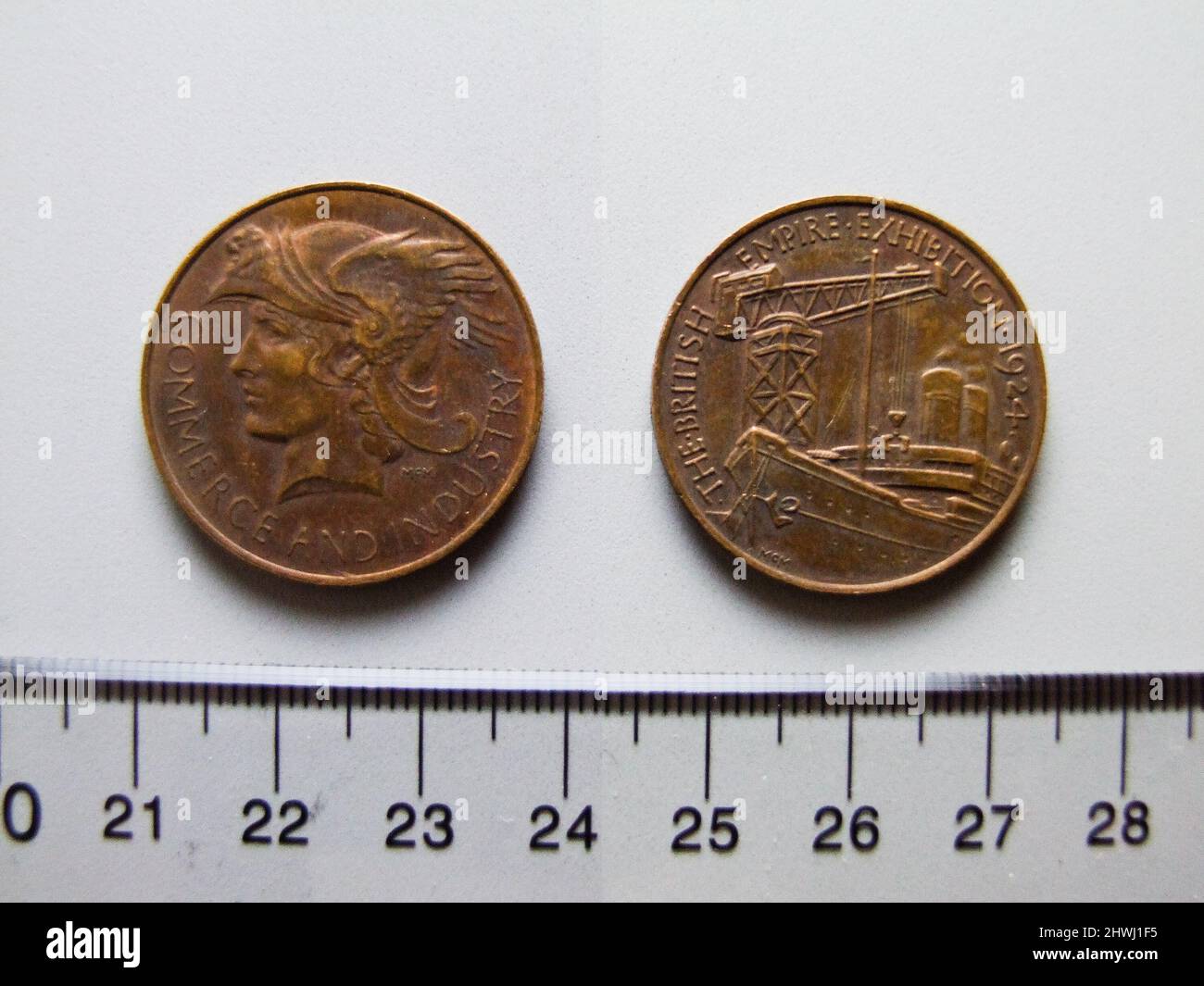 Token of the British Empire Exhibition. Artist: Unknown Stock Photo - Alamy