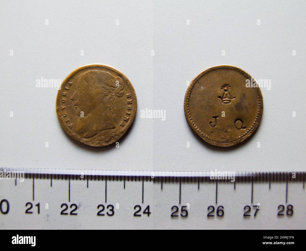 Token of Victoria Regina. Subject: Victoria, Queen of Great Britain ...