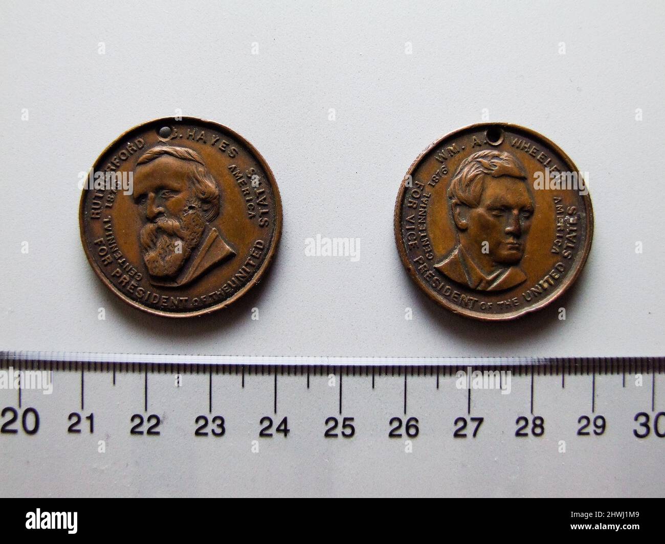 The Hayes Campaign Medal. Subject: Rutherford Birchard Hayes, American ...