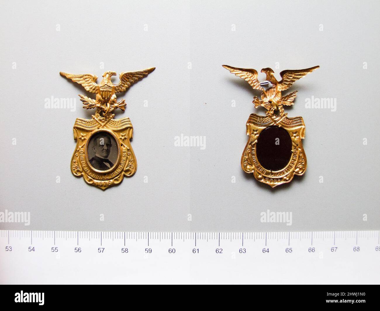 Medal of Tilden “Our Centennial President” pin. Subject: Samuel J ...
