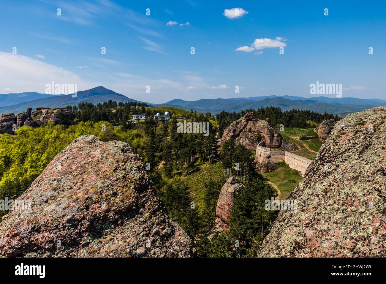 The beautiful nature of the Belogradchik Rocks in Bulgaria, late spring ...