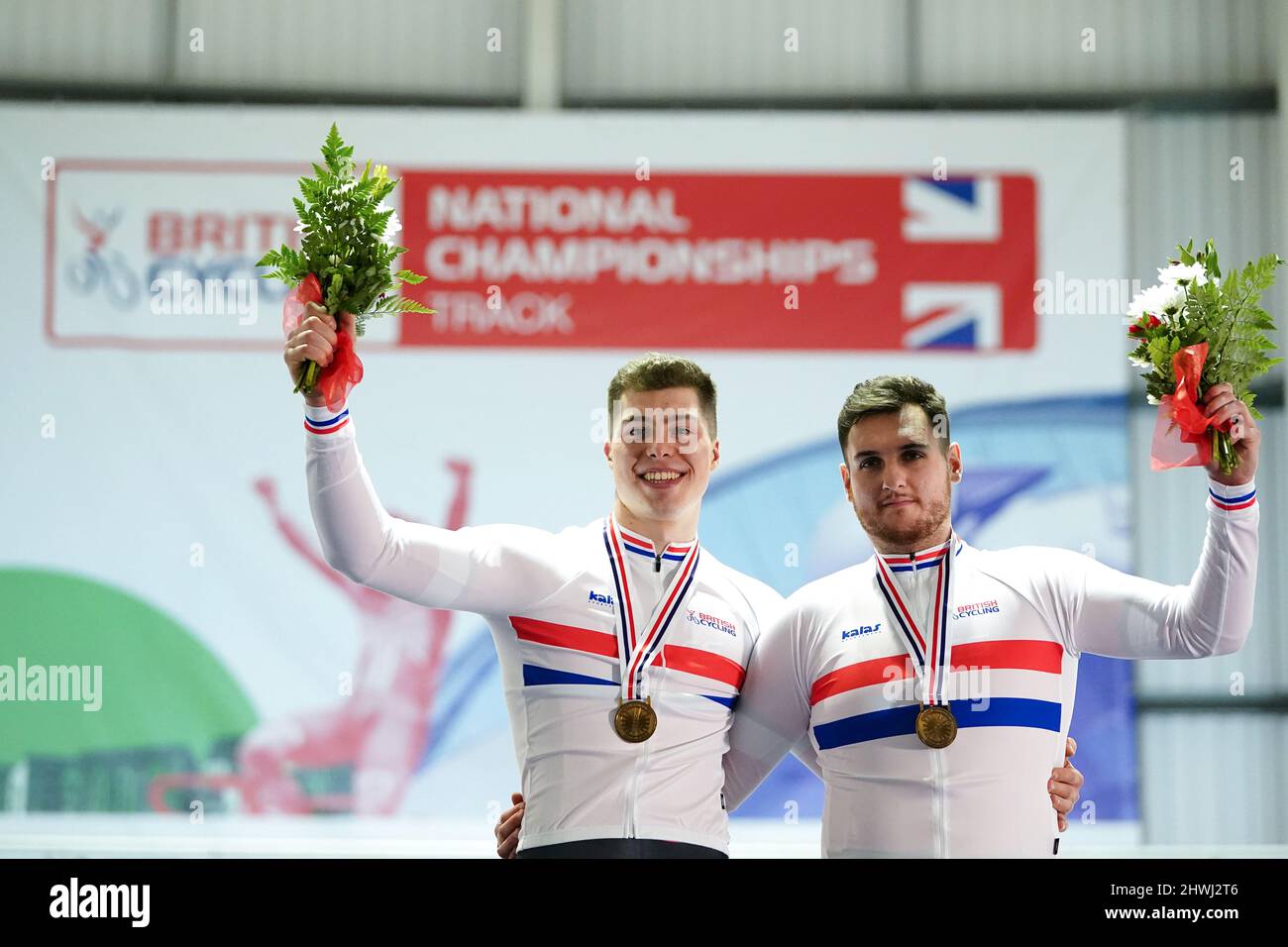 Men's Tandem Time Trial podium during day four of the HSBC UK National ...
