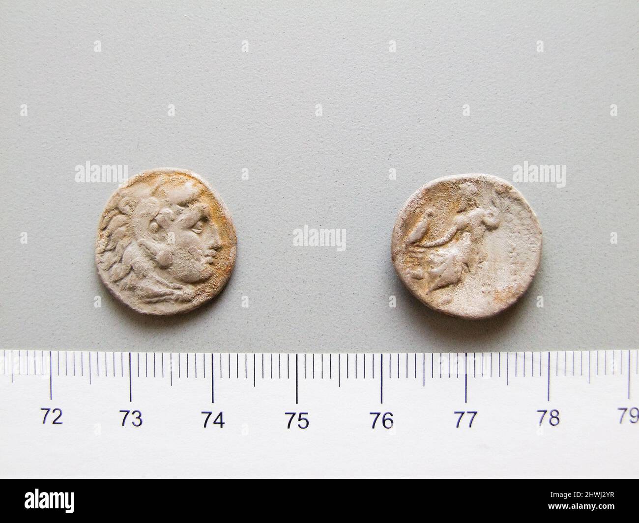 Coin of Alexander the Great, King of Macedonia from Abydus. Ruler ...