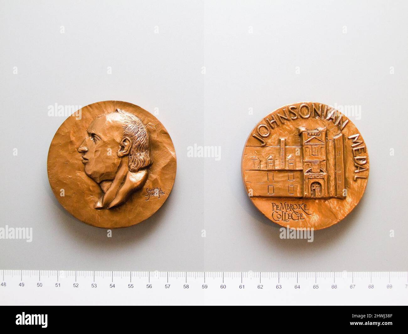 Medal of Samuel Johnson from England. Subject: Samuel Johnson, American ...
