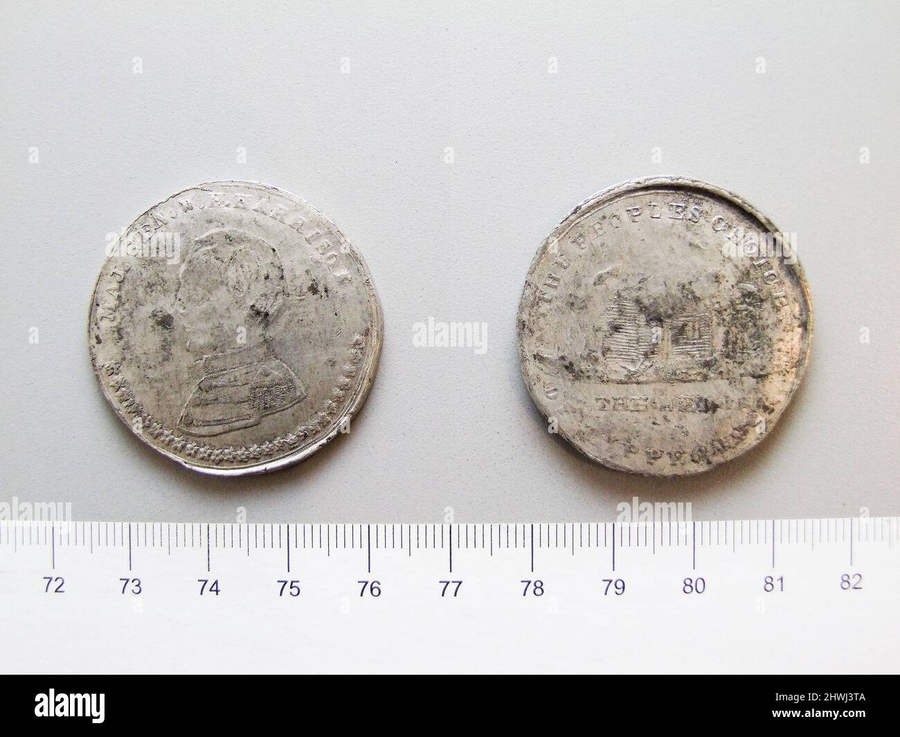 The W. H. Harrison Medal. Subject: William Henry Harrison, American ...