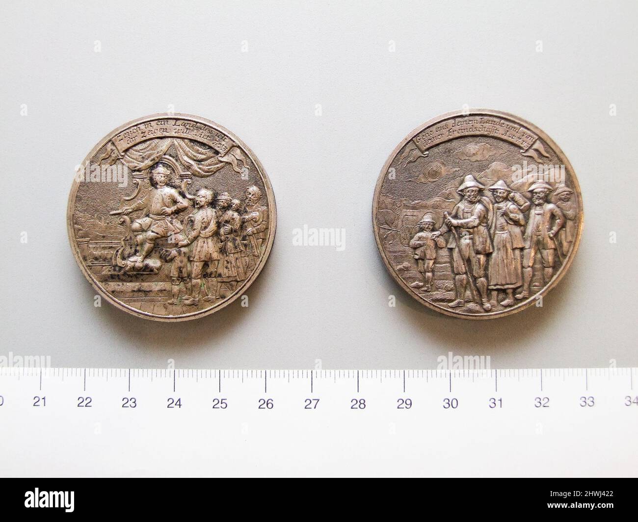 Medal case with enclosed book with painted scenes. Artist: Unknown ...