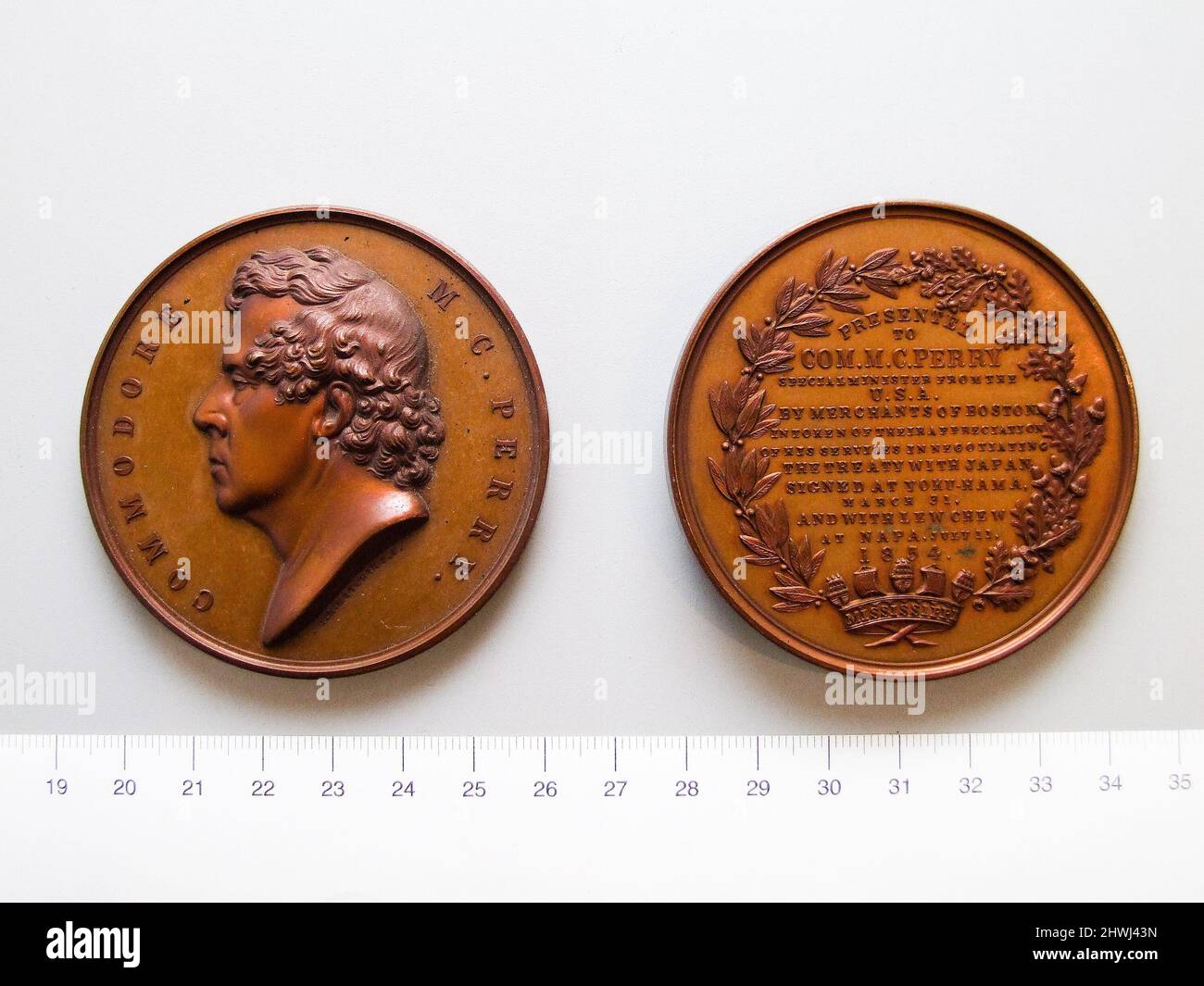 Medal Honoring Commodore M. C. Perry. Subject: Commodore Matthew C ...