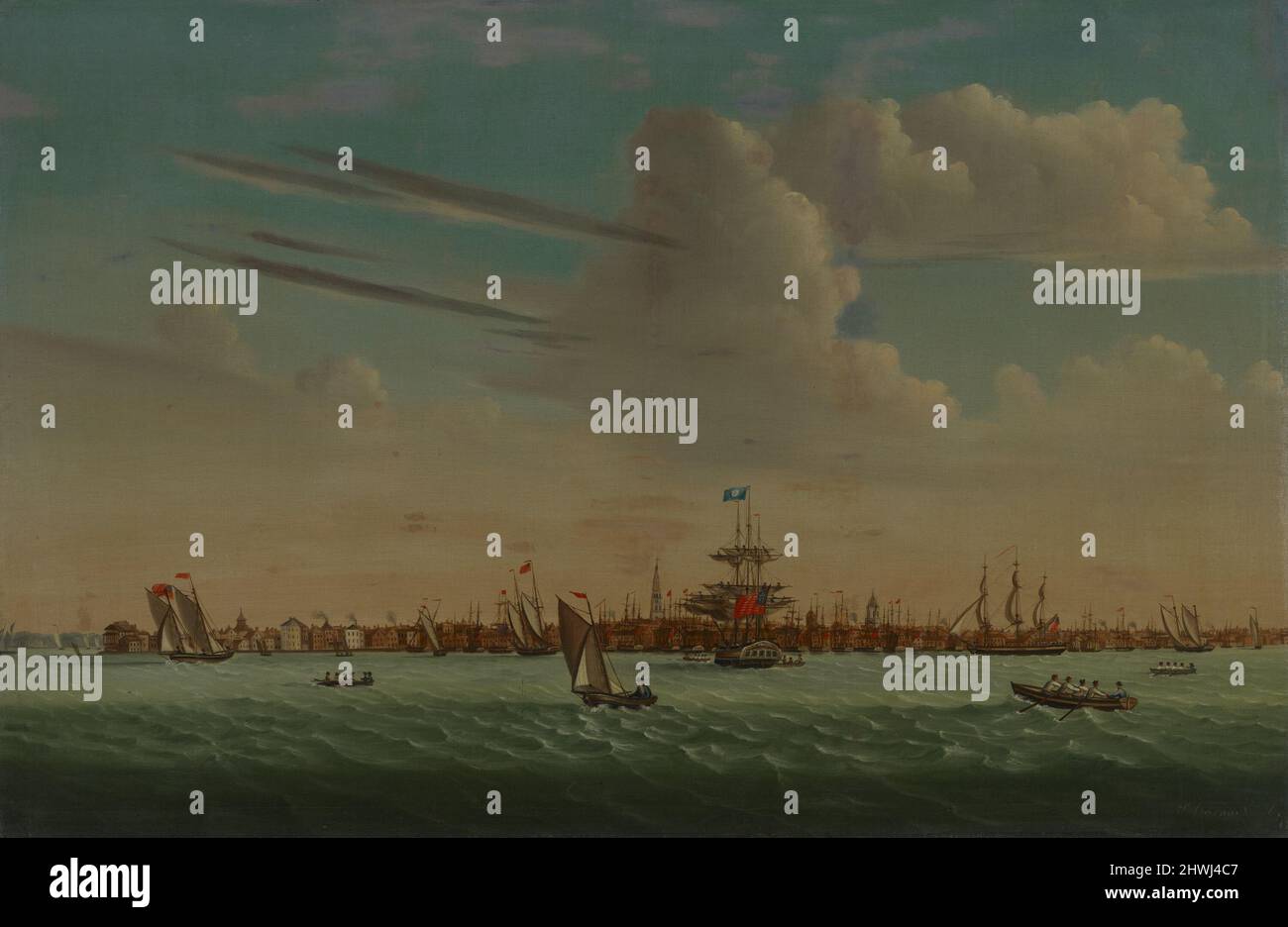 View of Charleston. Artist: Samuel Barnard, American, 1776–1858 Stock ...