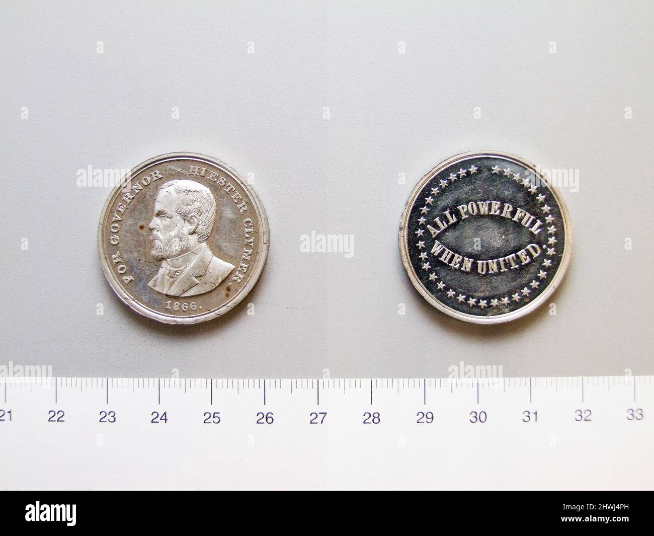 Medal of Hiester Clymer. Subject: Hiester Clymer, American, 1827–1884 ...