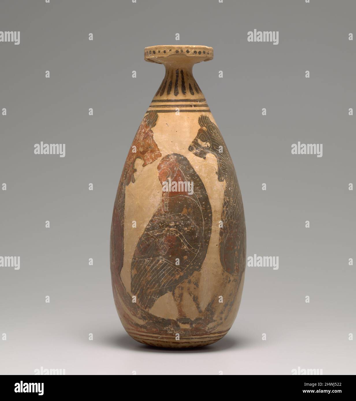 Large Alabastron. Artist: Erlenmeyer Painter, Greek, Corinthian, active ...