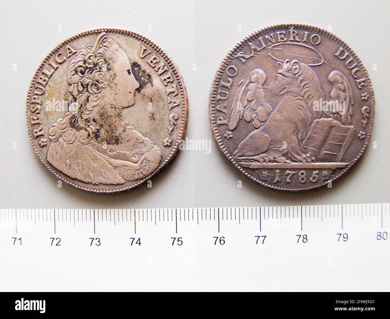 1 Thaler of Paul Renier from Venice. Ruler: Paul Renier, Venetian, 1710 ...