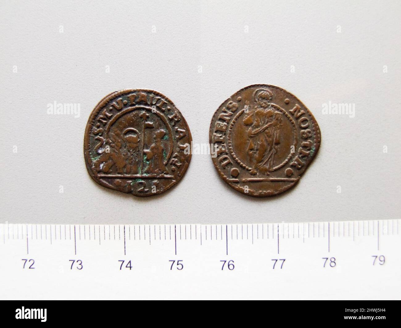 1 Soldo of Paul Renier from Venice. Ruler: Paul Renier, Venetian, 1710 ...