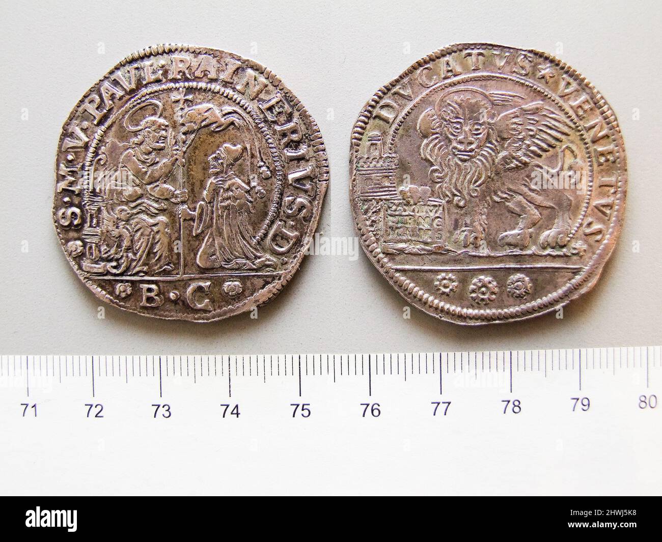 1 Ducato of Paul Renier from Venice. Ruler: Paul Renier, Venetian, 1710 ...
