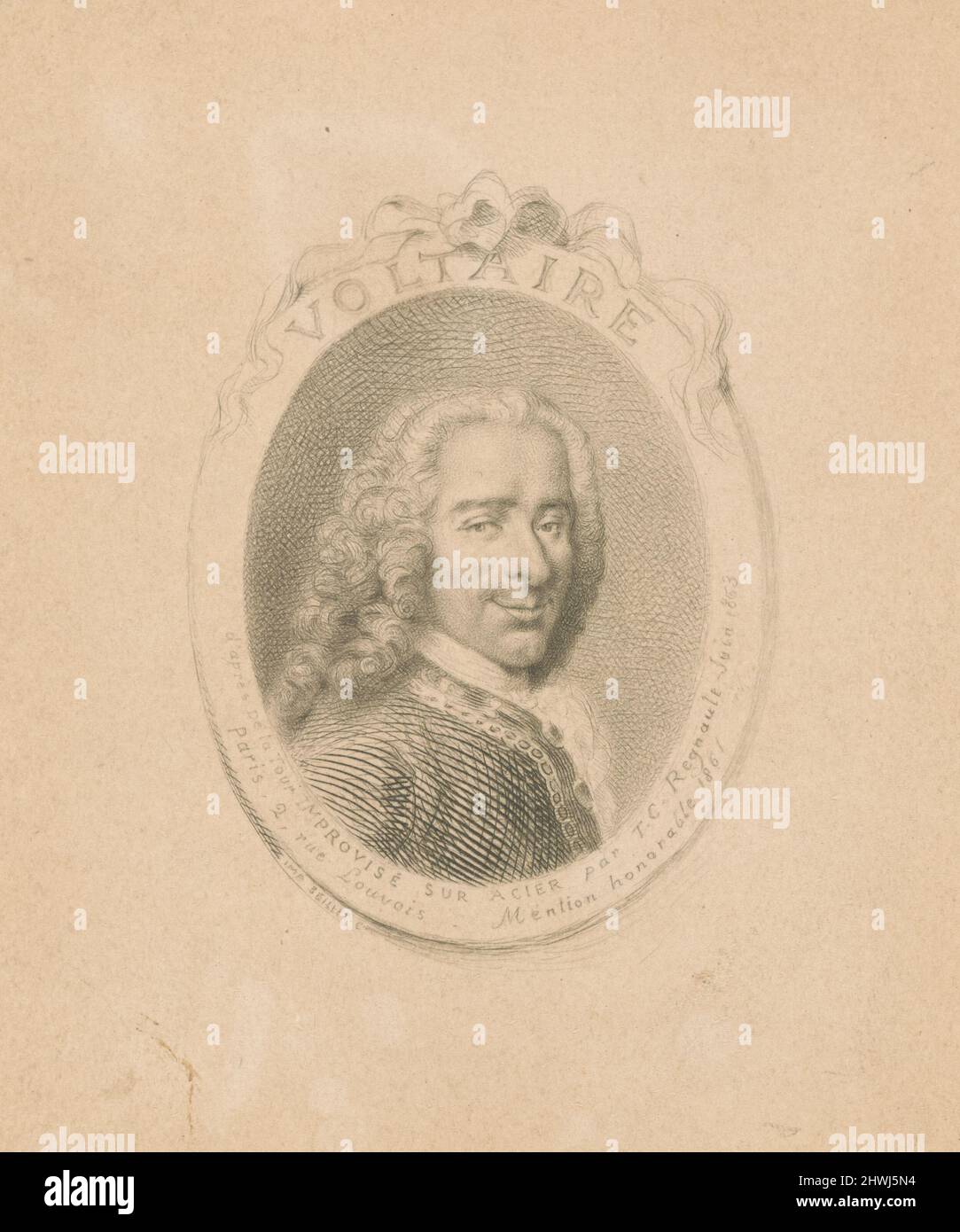 Voltaire. Artist: Jean-Baptiste Regnault, French, 1754–1829 Stock Photo ...