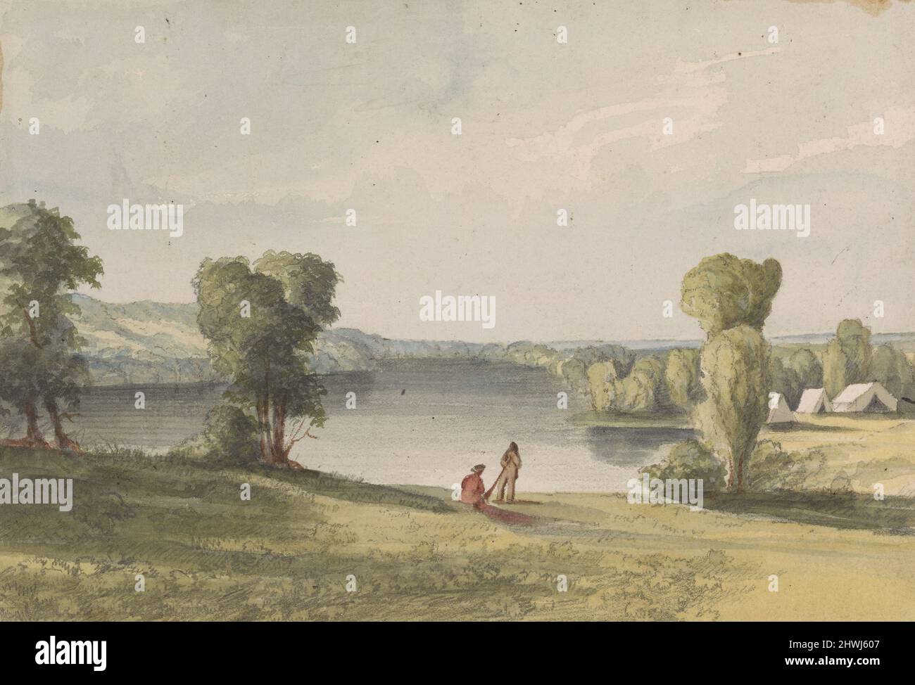 Lightning Lake. Artist: John Mix Stanley, American, 1814–1872 Stock ...