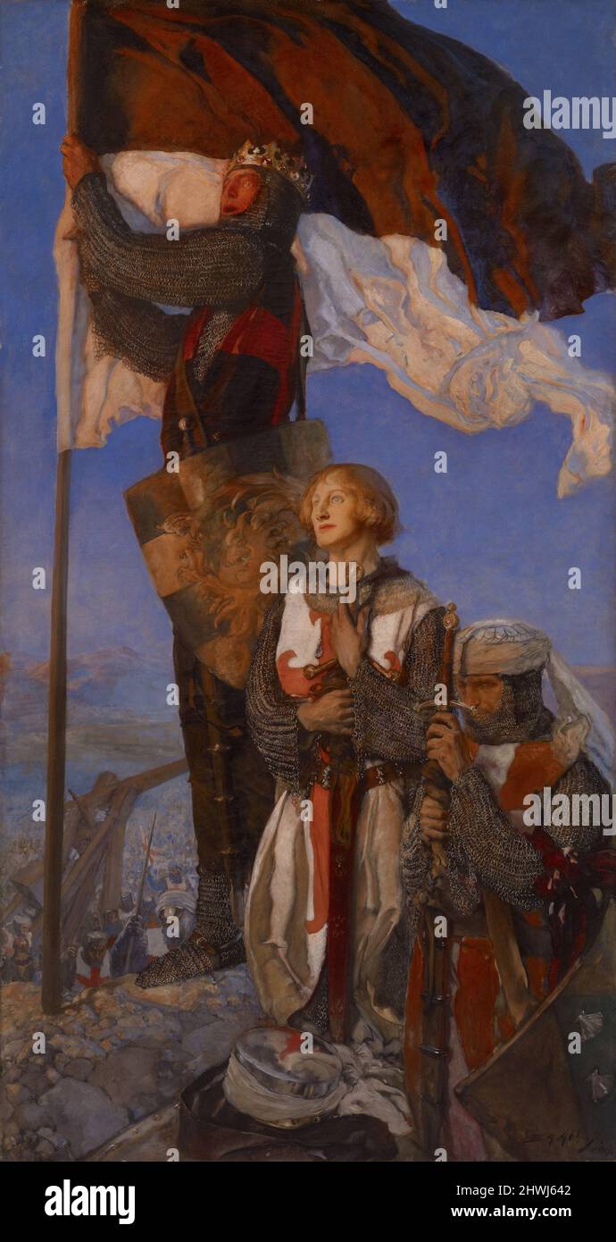 Crusaders Sighting Jerusalem. Artist: Edwin Austin Abbey, American ...