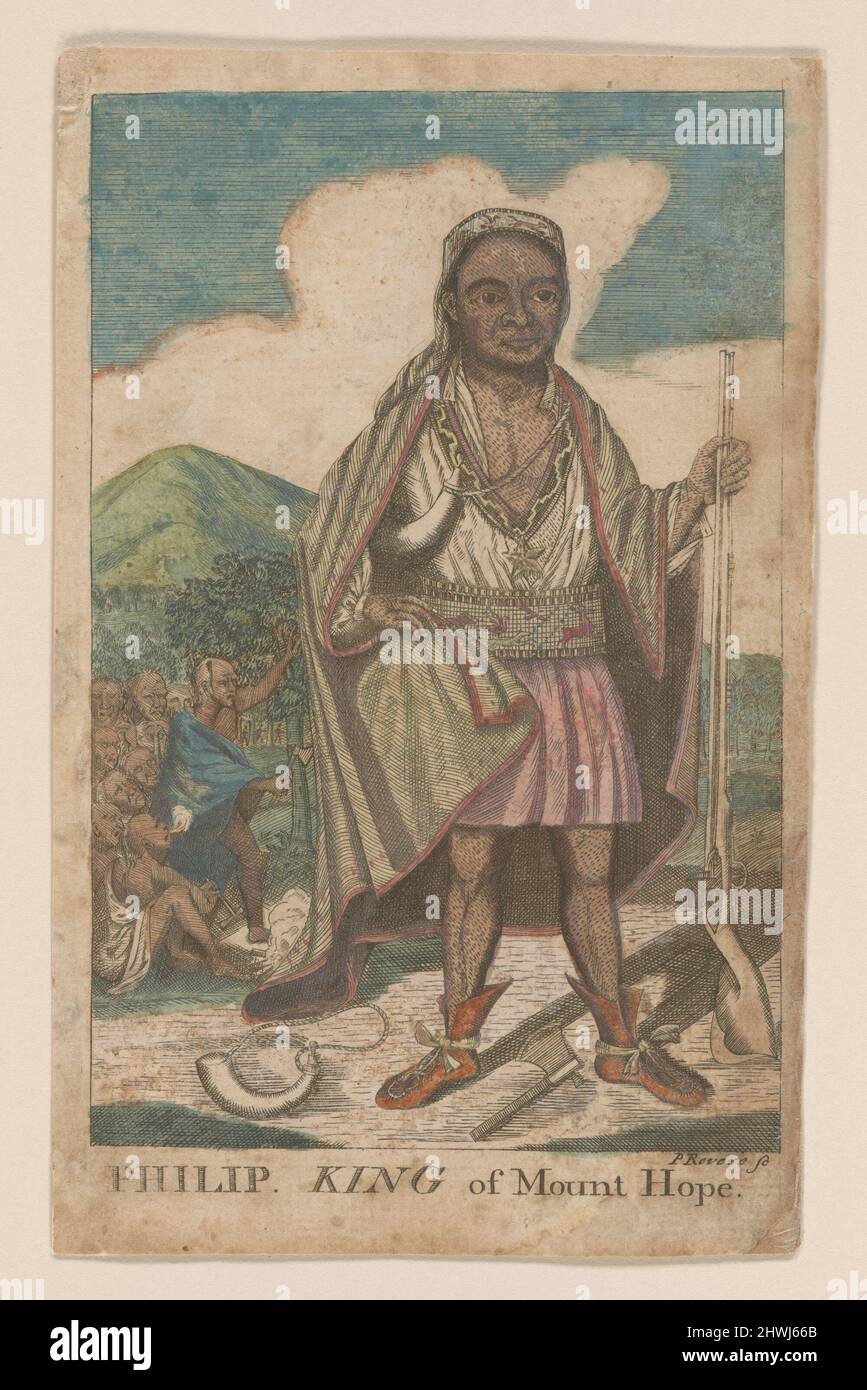 Philip, King of Mount Hope, from the Church’s The Entertaining History ...