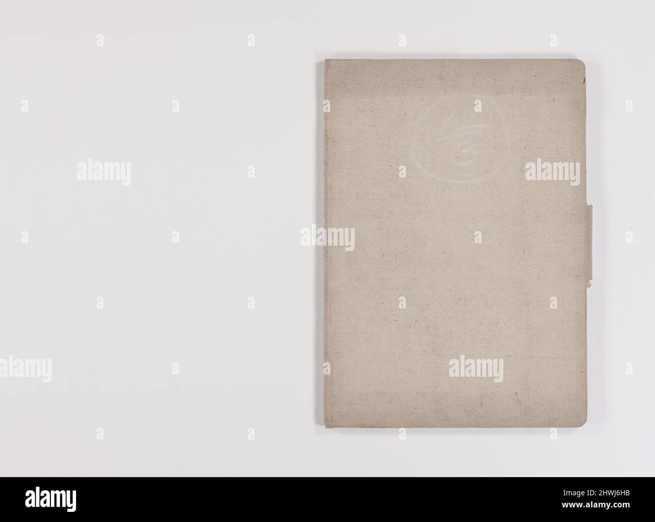 Sketchbook (23 leaves, colored, mostly blank, perforated for removal ...