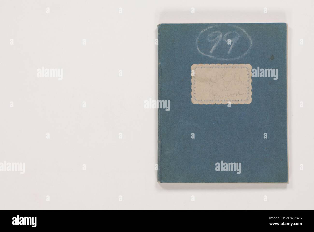 Sketchbook (67 leaves plus two loose sheets, green softbound cover ...