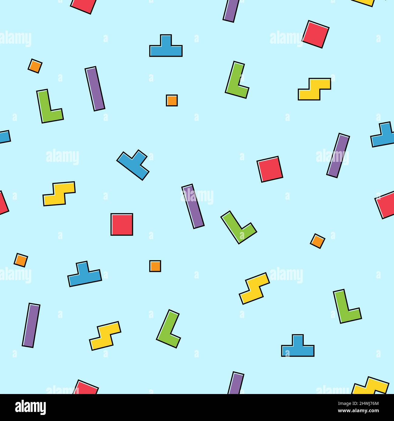 Color pixel design pattern, puzzle style pattern , logic fun game ...