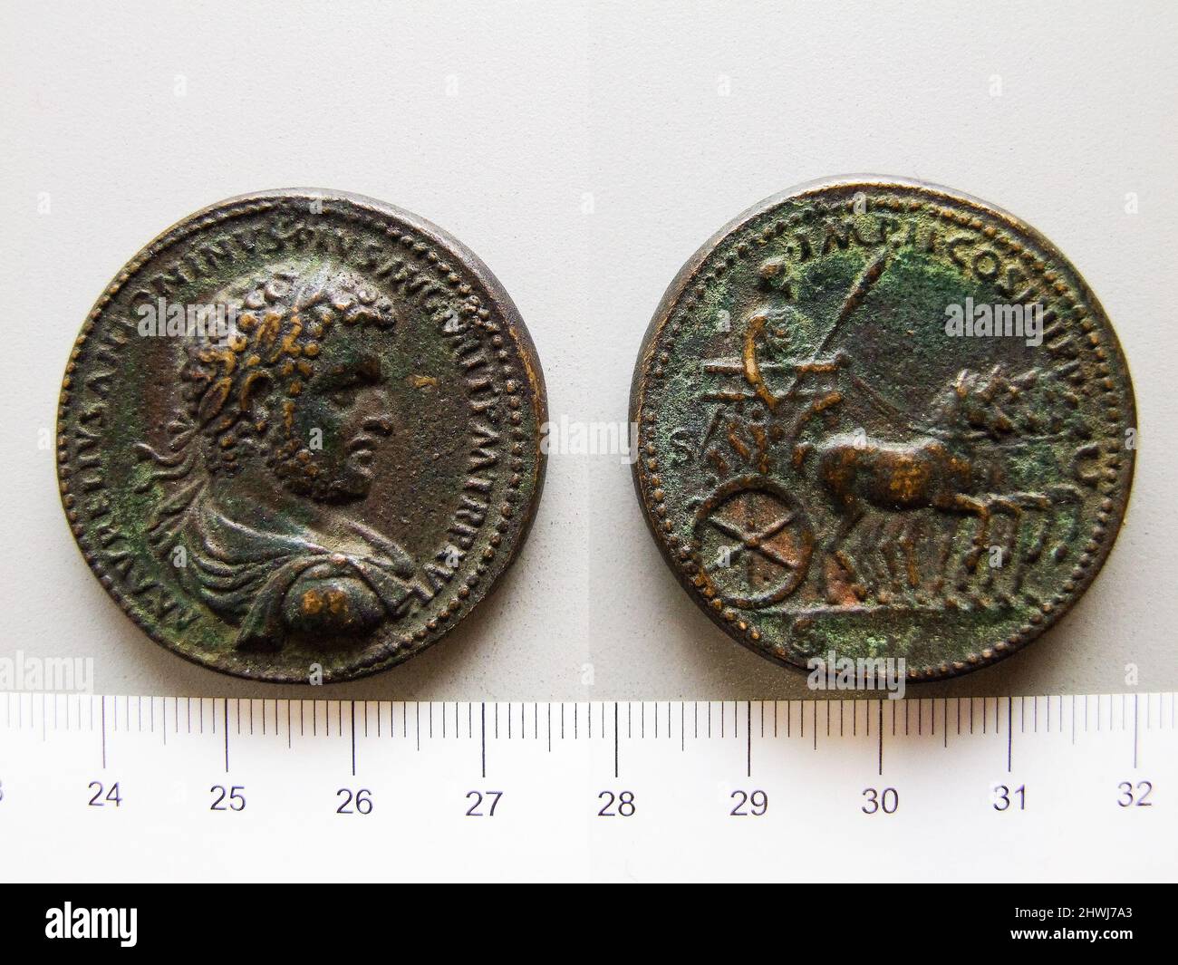 Sestertius Forgery from Unknown with Caracalla, Roman Emperor. Subject ...