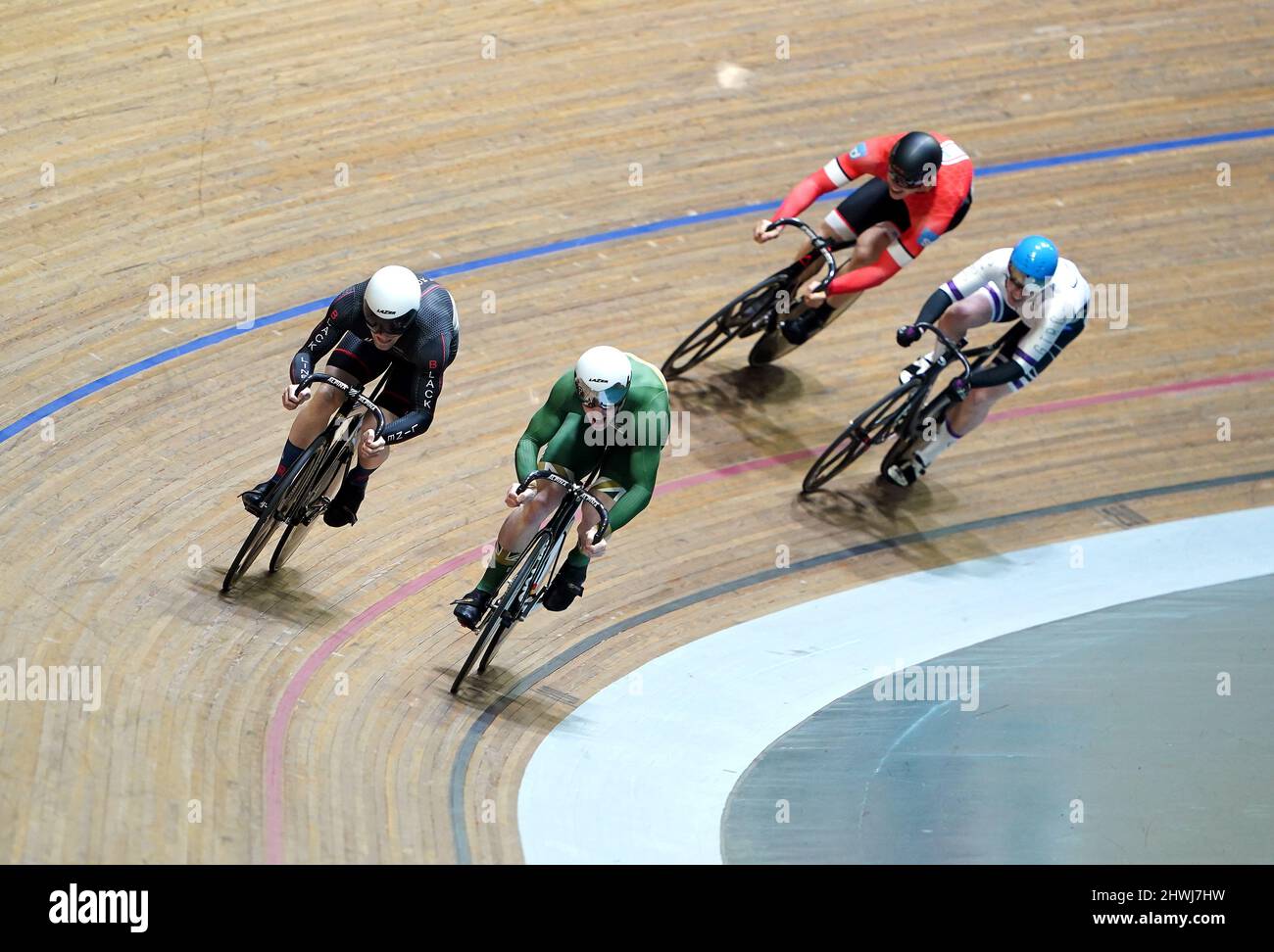 Harry Ledingham-Horn (left) and Hamish Turnbull in the Men's Keirin ...